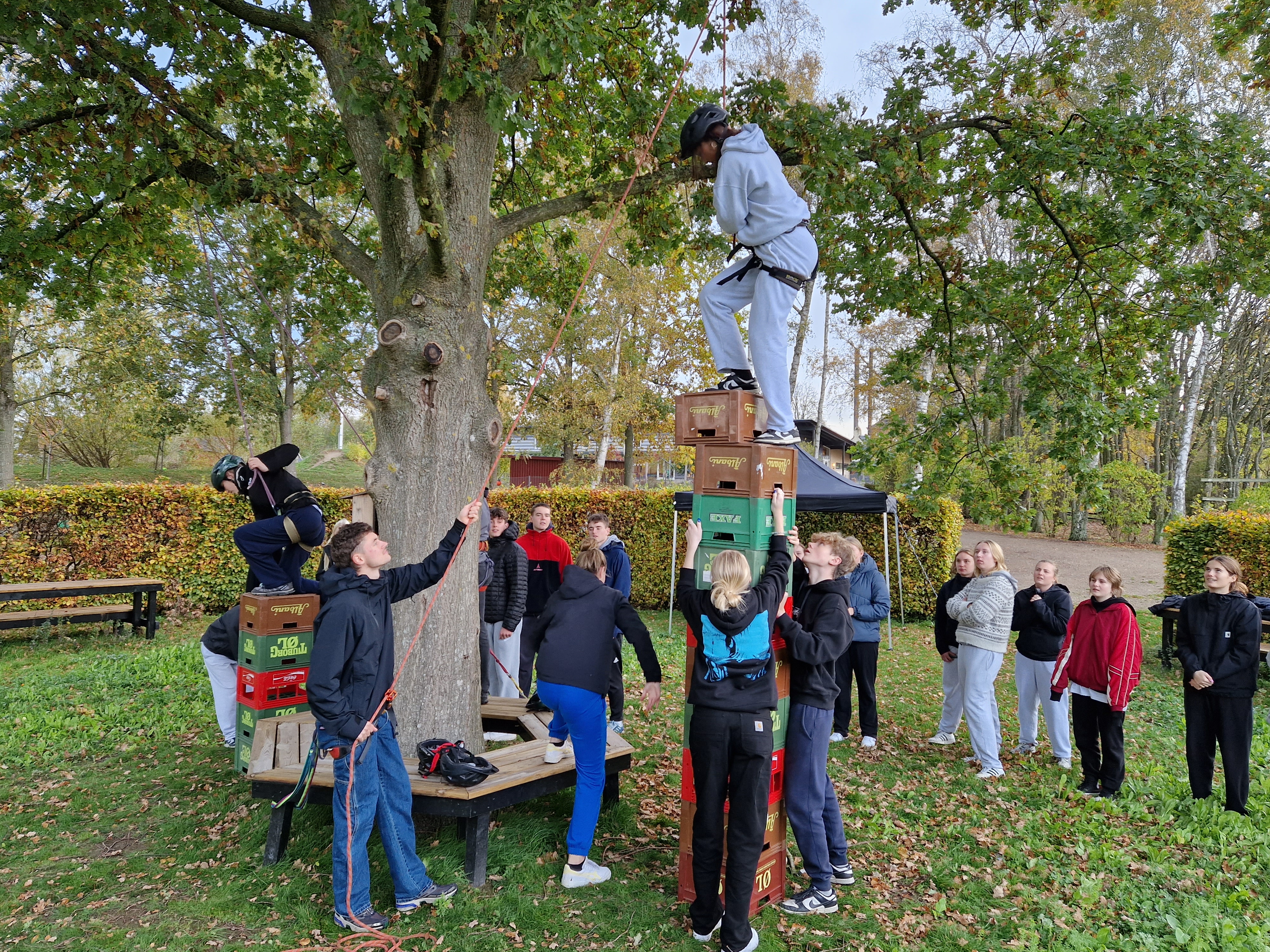 1.g klasser på introtur - Seneste nyt hos Svendborg Gymnasium